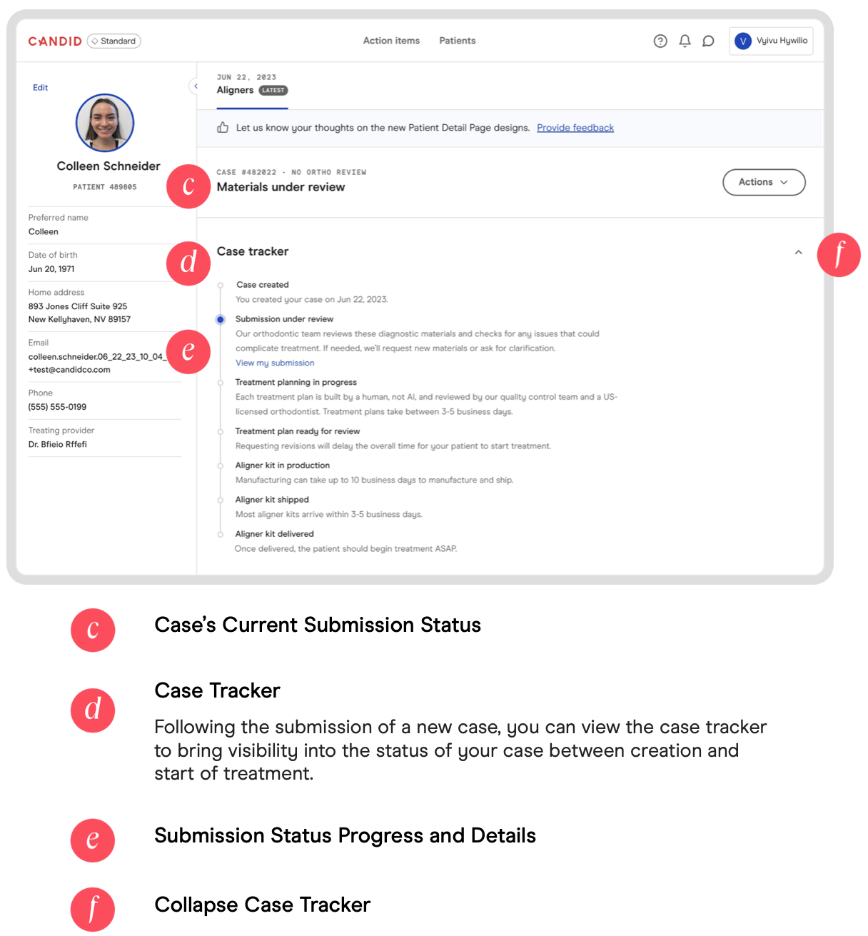 Navigating Submitted Cases – CandidPro