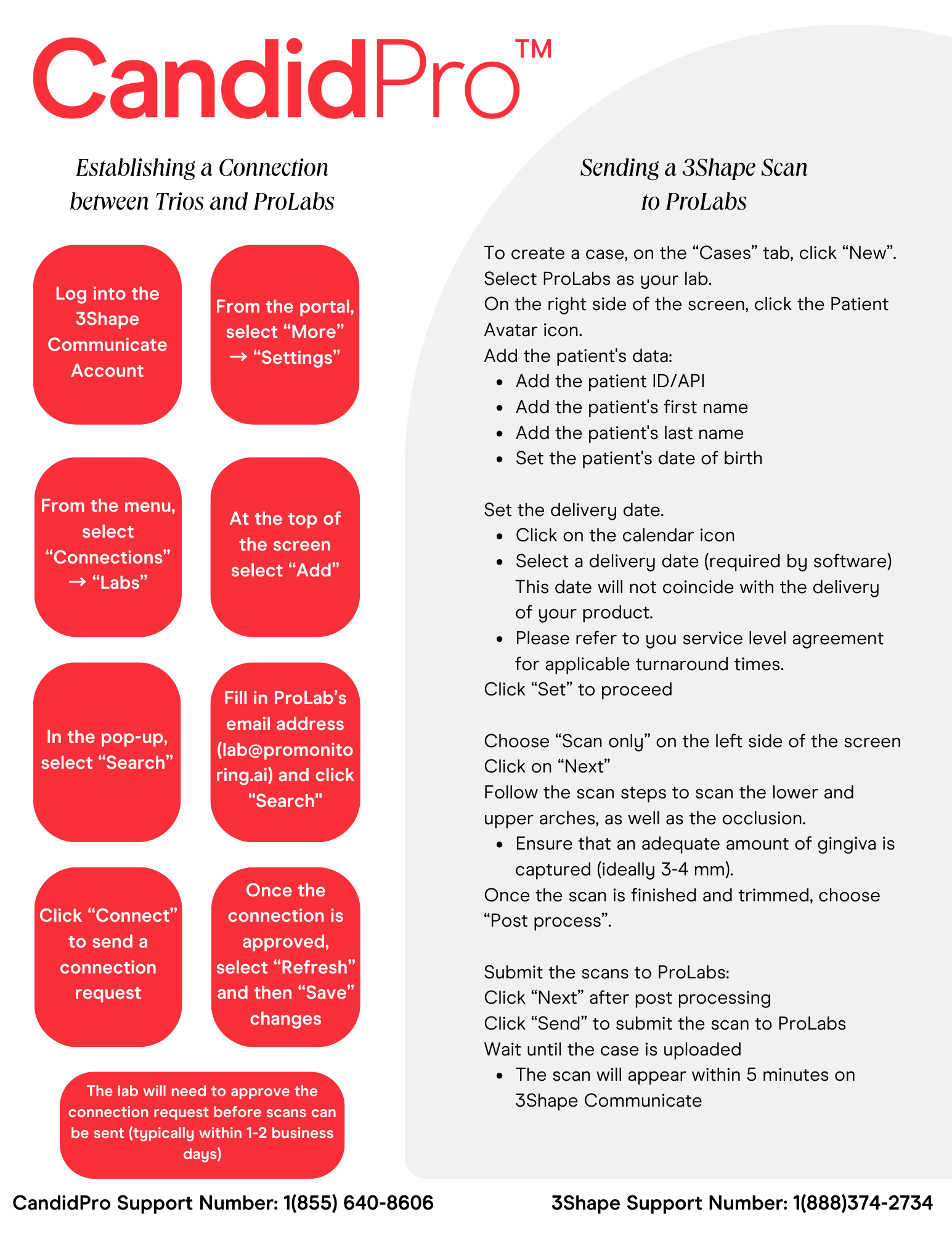 3Shape Scanner Connection – CandidPro